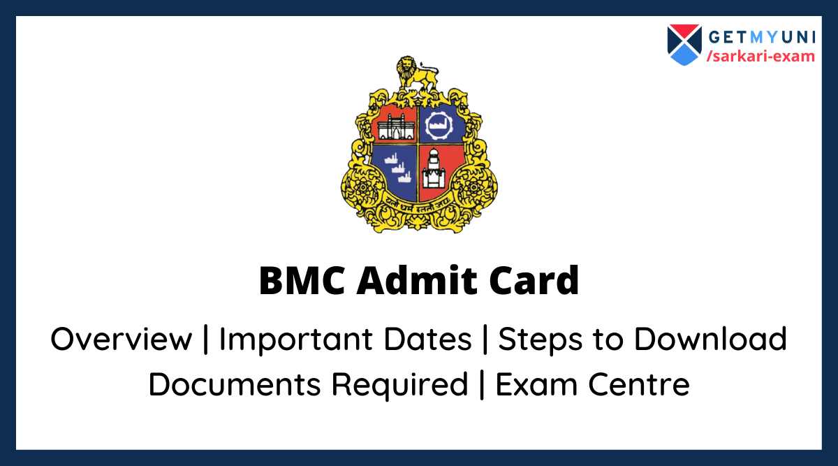 BMC Admit Card 2022 Exam Date Login Official Website