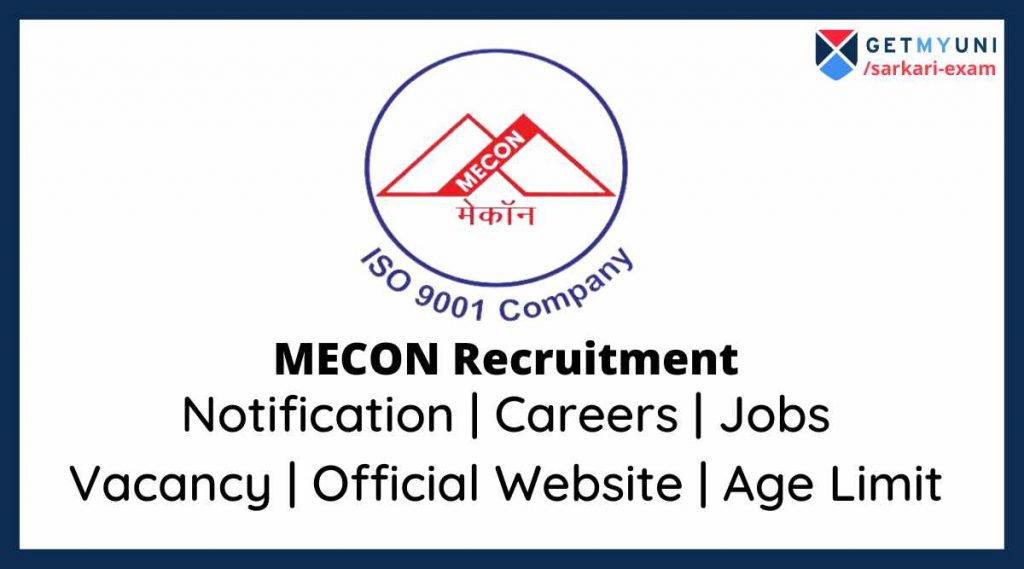 MECON Recruitment 2022 Apply Online Career Full Form Job MECON Recruitment 2022 Apply Online Career Full Form Job
