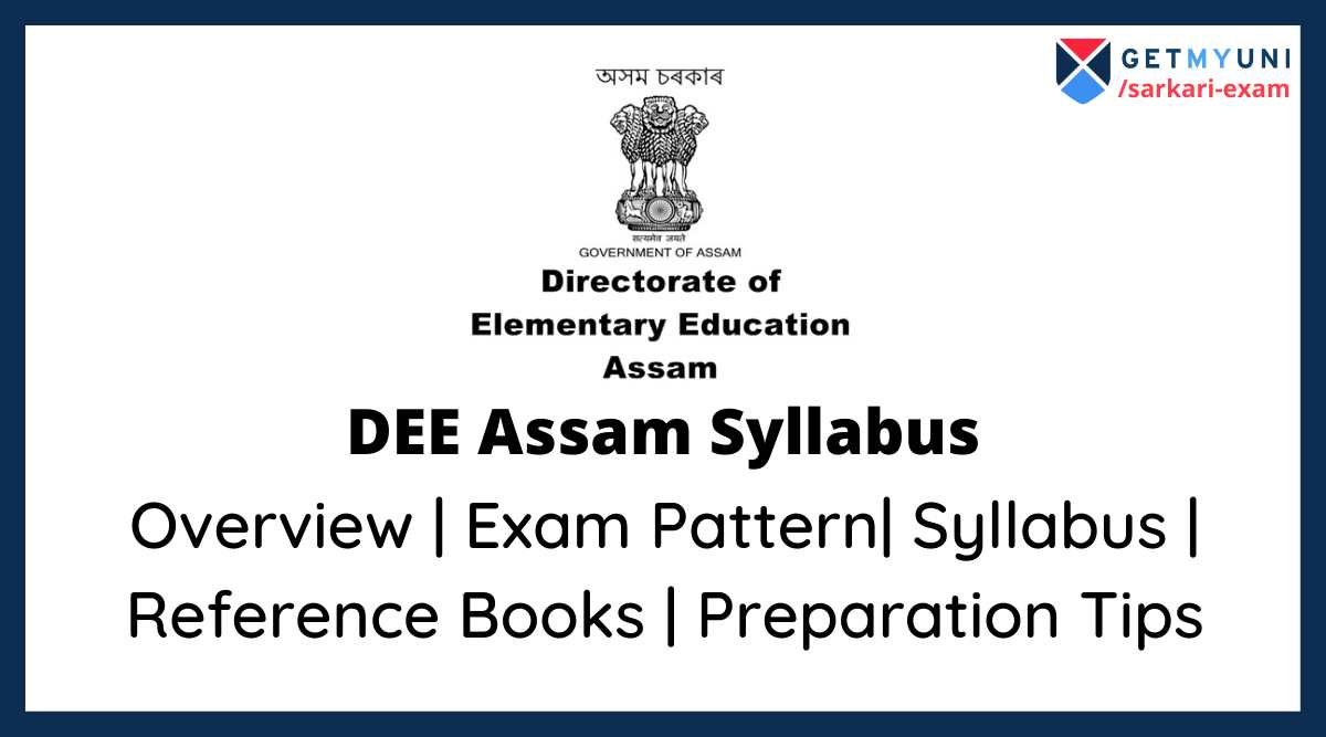 DEE Assam Syllabus 2022 Syllabus Exam Pattern DEE Assam Syllabus 2022 Syllabus Exam Pattern